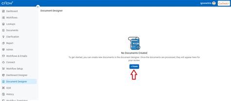 how do i create a new document designer cflowapps