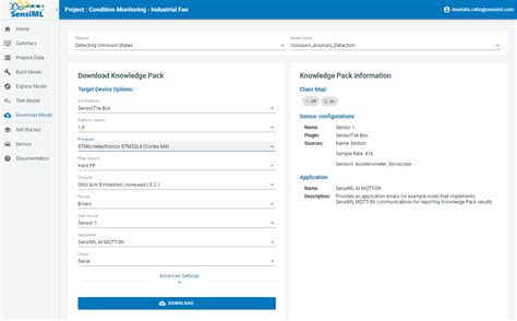 Vibration Anomaly Detection — Sensiml Documentation