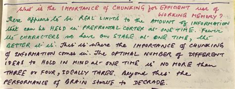 Importance Of Chunking For Our Working Memory