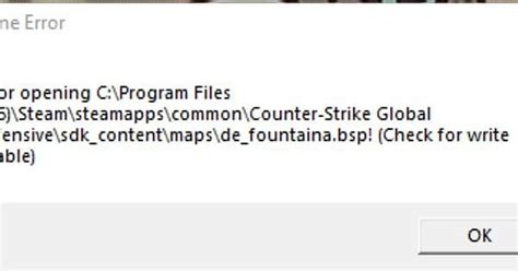 i get this error every time i select a bsp using the workshop publish