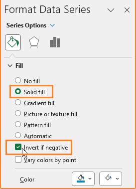 Create A Column Chart To Display Variance With Different Colors