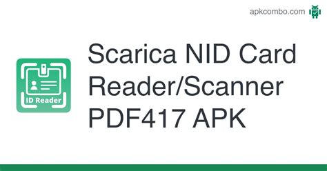 Nid Card Reader Scanner Pdf417 Apk Android App Download Gratuito