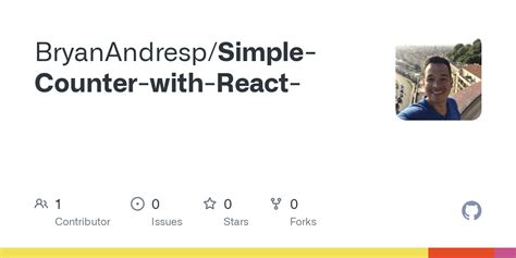 GitHub BryanAndresp Simple Counter With React