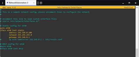 automate ip infusion ocnos configuration with ansible