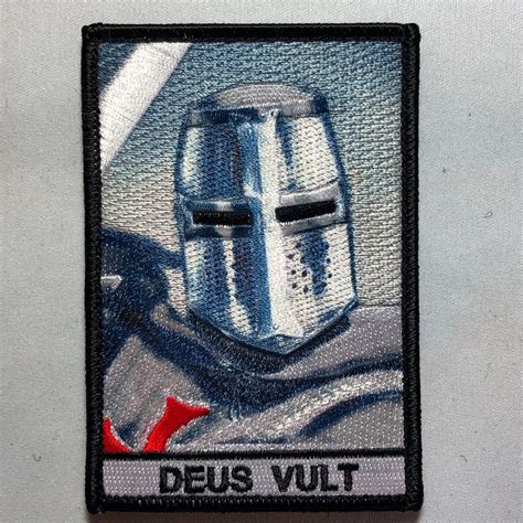 Licensed Deus Vult Crusader Patch Morale Tactical Military Army Warrior Templar Knights Sword Licensed Deus Vult Crusader Patch Morale Tactical Military Army Warrior Templar Knights Sword