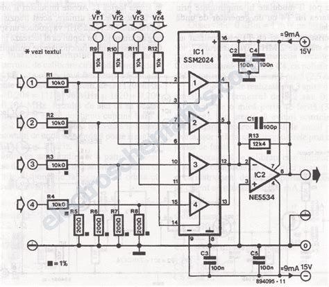 Passive Audio Mixer Circuit Diagram At Barbara Mccray Blog
