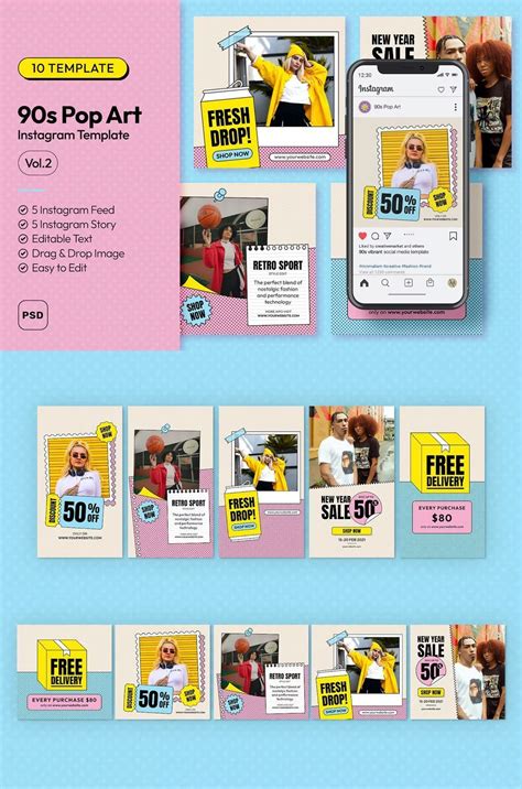 Best 13 Creative Instagram Post And Story Templates Psd Artofit