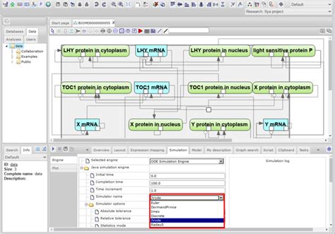 Systems Biology Model Simulation Biouml Platform