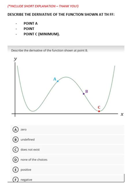 Solved Include Short Explanation Thank You Describe