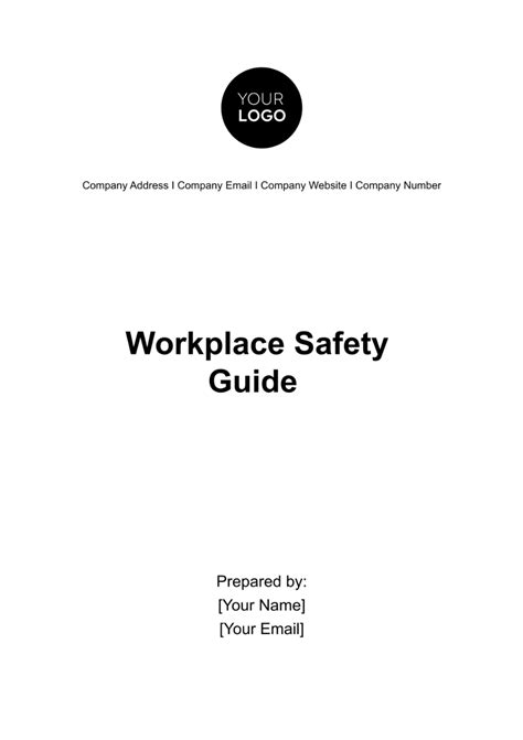 Free Workplace Safety Guide Template To Edit Online