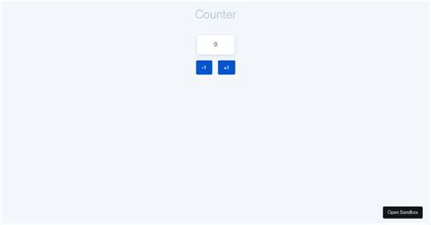 Counter App Codesandbox