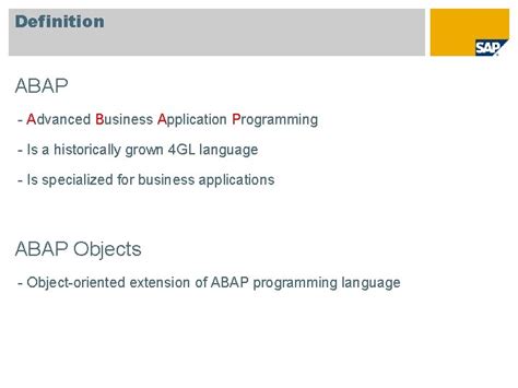 Sap Net Weaver Programming Abap Objects Dylan Liu