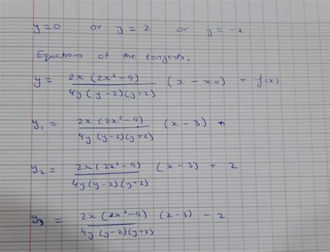 [calculus 1] First Time Dealing With Tangent Lines To An Implicit Function Did I Solve It