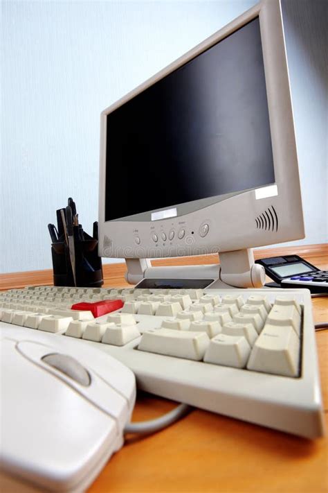 Keyboard And Monitor Stock Photo Image Of Digital Crystal 13403678