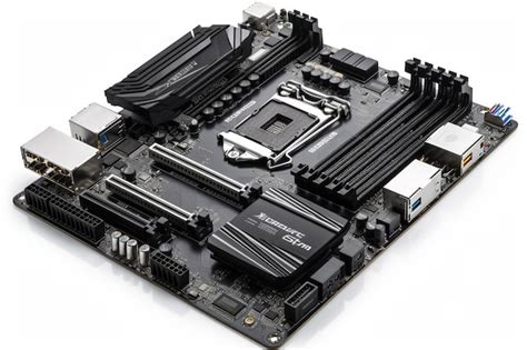 Premium Photo A Close Up Of The Motherboard With The Word Intel On It