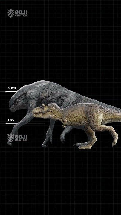 Mutant D Rex Compared To Rexy Drex Dinosaur Jurassicworldrebirth In
