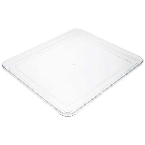 Foloyori Plastic Clear Lid For Buffet Settings 1pcs 13 5x11 6x0 5in