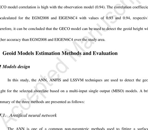 B Illustrates The Geoid Undulation For The Observation And Geco Geoid Download Scientific