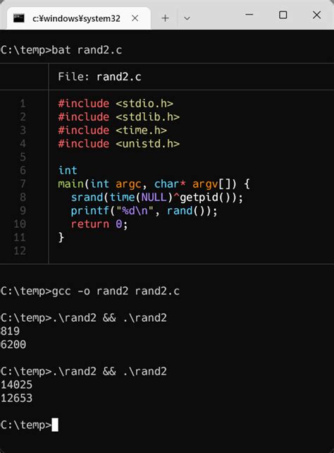 mattn on twitter たまーに rand を呼ぶ手前で毎回 srand time null を呼ぶようなコード c言語以外