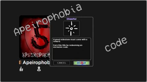 Apeirophobia The Cheerful Title Code Youtube