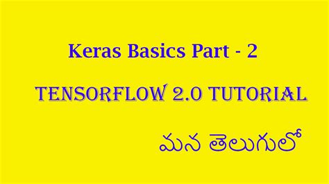 Keras Basics Part 2 Tutorial