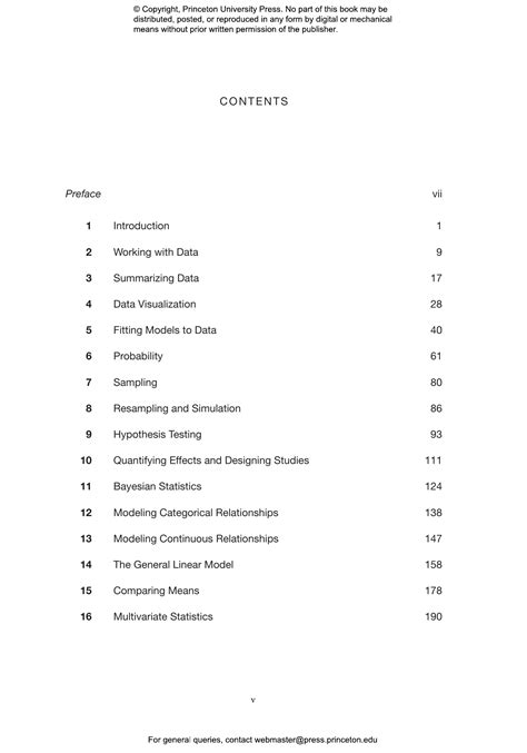Statistical Thinking Princeton University Press