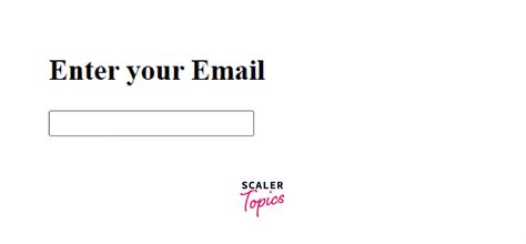 HTML Forms Input Types Scaler Topics