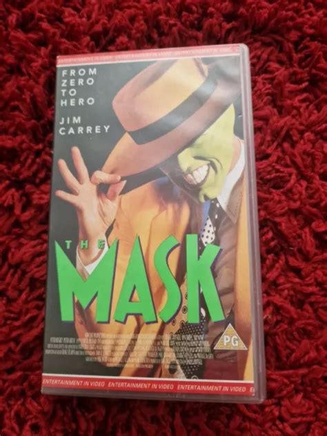 The Mask Vhs 1994 Big Box Jim Carrey Cameron Diaz Comedy Movie