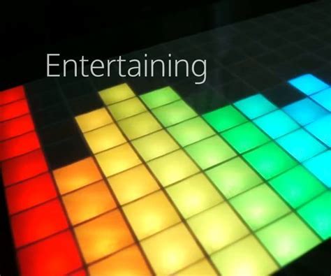 Touch LED Table Retrogaming And Ambiant Light Arduino Led Projects