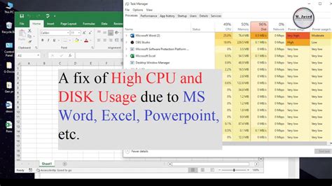 A Fix Of High CPU And DISK Usage Due To MS Word Excel Powerpoint YouTube