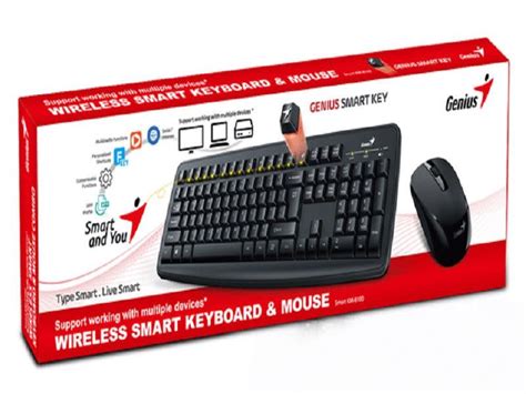 Genius USB Smart KM Wireless Keyboard Mouse Combo Keyboard Mouse Combos Dreamware
