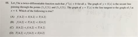 Solved 88 Let Fbe A Twice Differentiable Function Such That Chegg Com