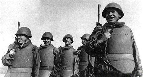 Soviet Assault Squad Wearing Sn 42 Steel Breastplates And Dp 27 Machine
