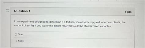 solved question 11 ﻿ptsin an experiment designed to