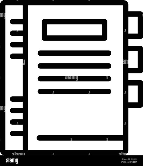 Customer Folder Data Icon Outline Customer Folder Data Vector Icon For