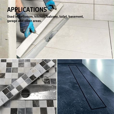 Shower Grate Tile Insert Rectangle S S Kangaroo Site Supplies