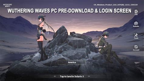Wuthering Waves PC Pre-download & login Screen Preview | Official ...