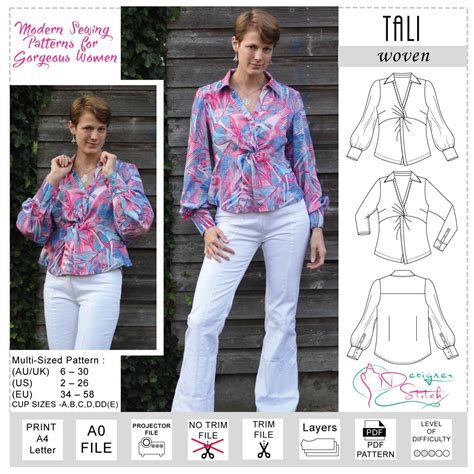 Sewing Pattern Blouse