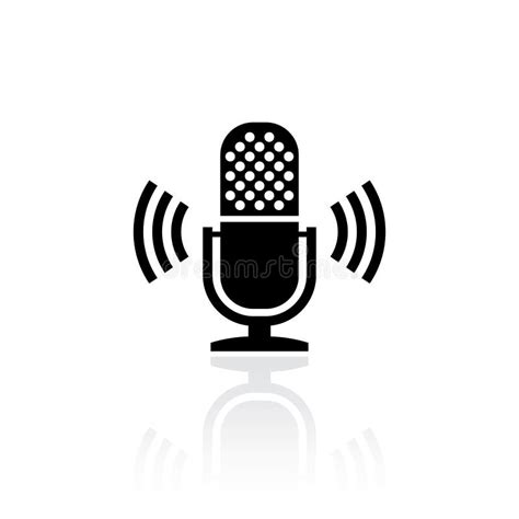 Voice Recorder Icon Isolated On White Background Stock Vector Illustration Of Recorder Mass