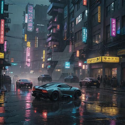 Cyberpunk Street By Damienaddams On Deviantart