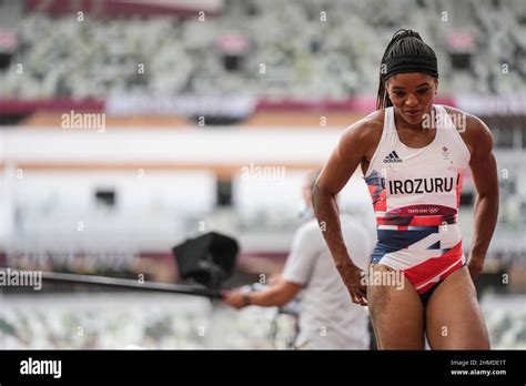 Abigail Irozuru Participating In The Tokyo 2020 Olympic Games In The Long Jump Discipline Stock