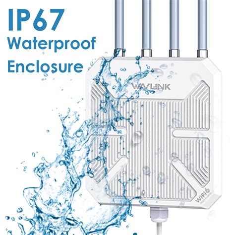 Wavlink Ax3000 เราเตอร์ขยายสัญญาณ Wifi6 2 4g 5g พร้อมเสาอากาศ Poe 4x8dbi Ip67 ทนฝนและแดด