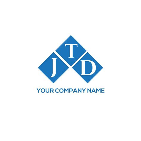 jtd letter logo design on white background jtd creative initials
