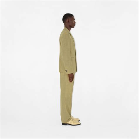 Wool Tailored Jacket In Hunter Men Burberry® Official