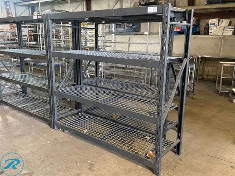 Whalen Industrial Rack With Interlocking Wire Deck 77″ X 24″ X 72