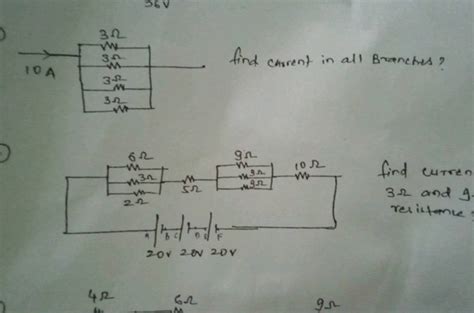 Find Current In All Branchesfind Current 3Ω And 9 Resistance Filo