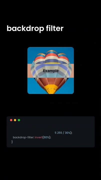 Learn Backdrop Filter Using Html Css Coding Codeinvent Youtube