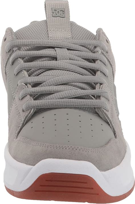 Dc Mens Lynx Zero Casual Low Top Skate Shoe Sneaker Grey White Grey