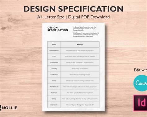 Design Specification Template Pds Engineering Design Specification