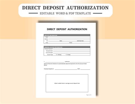 Formulario De Deposito Direto Do Empregador Formulários Bancários